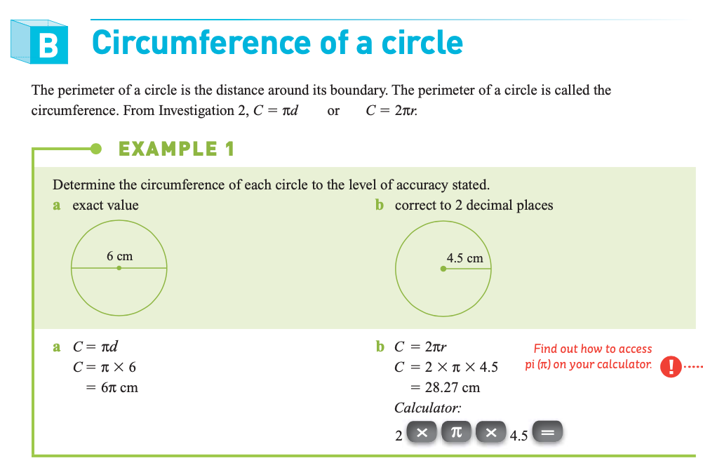 7F2MAT21 4 Oxford Pg 198 How To Calculate Circumference